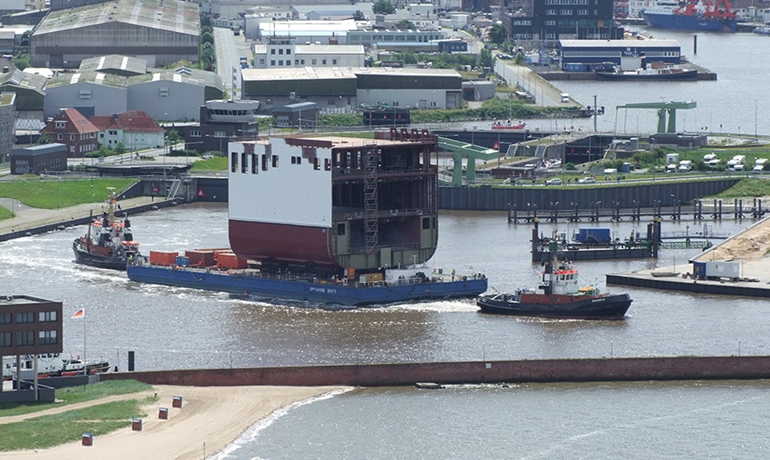 News in pictures: BVT delivers a 30m section for PRIMULA SEAWAYS | Shippax