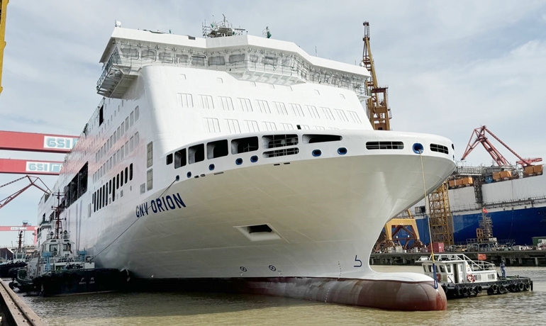 Launching of GNV’s second of four new ro-paxes at GSI and keel-laying ...