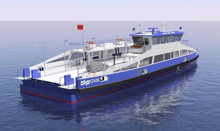 Full-electric ferry concepts by C-Job for the City of Amsterdam | Shippax