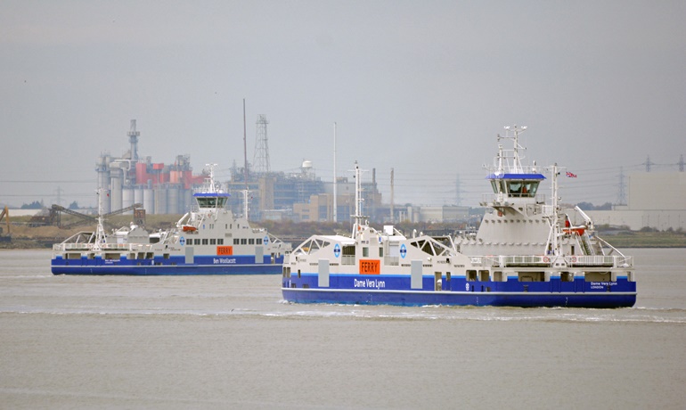 TfL’s new Woolwich Free Ferries arrive on the Thames, TfL’s new ...