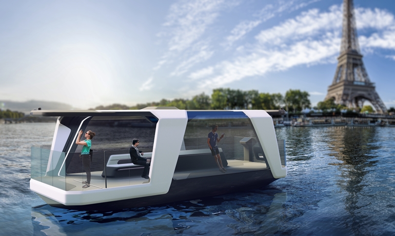 An autonomous, 3D printed electric ferry in Paris for the summer of ...