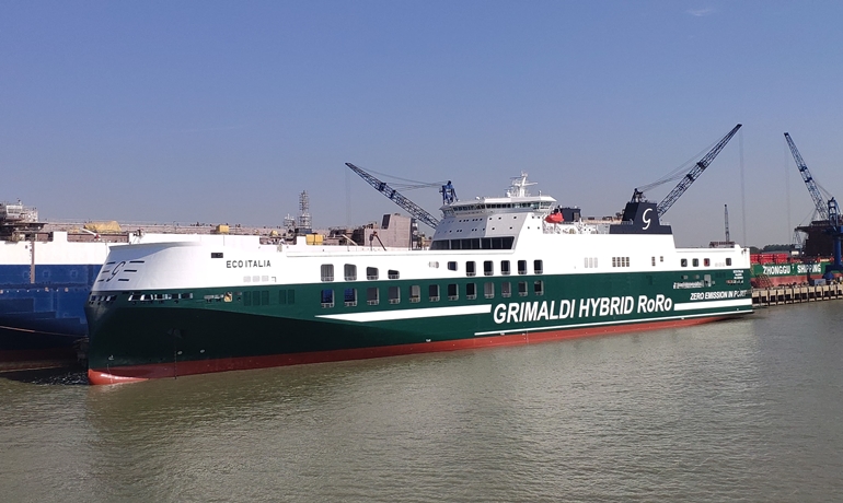 Grimaldi takes delivery of ECO ITALIA – 12th hybrid GG5G-class ro-ro ...