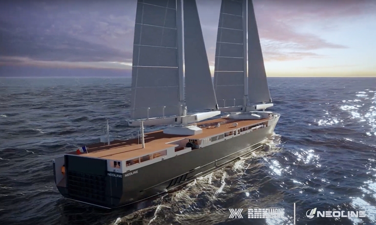 Wind-powered ro-ro ship NEOLINER ORIGIN launched | Shippax
