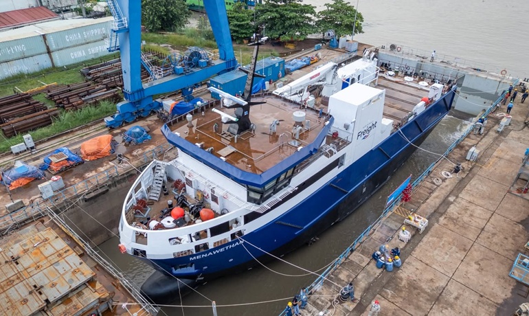 First of two new vessels for ISSG – freight ferry MENAWETHAN launched ...