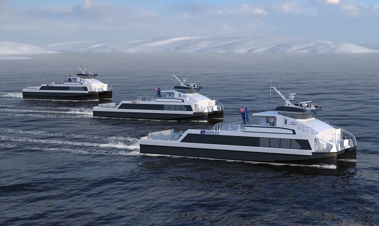Oma Baatbyggeri will supply hybrid battery-electric high-speed ferries ...