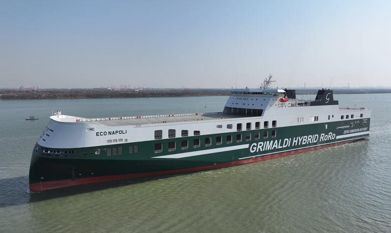 The Grimaldi Group takes delivery of ECO NAPOLI, the 14th and final ...