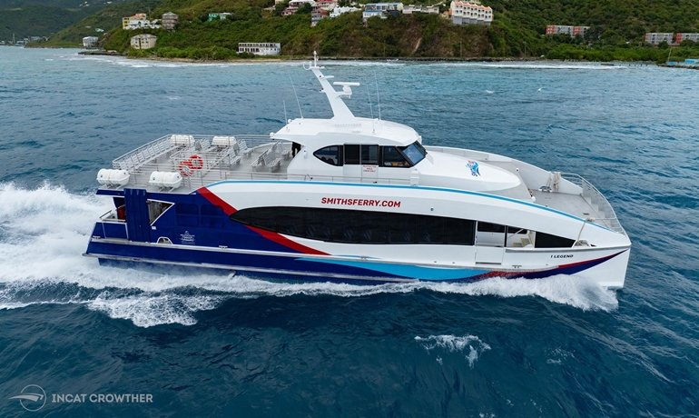 New passenger ferry for US Virgin Islands to British Virgin Islands ...