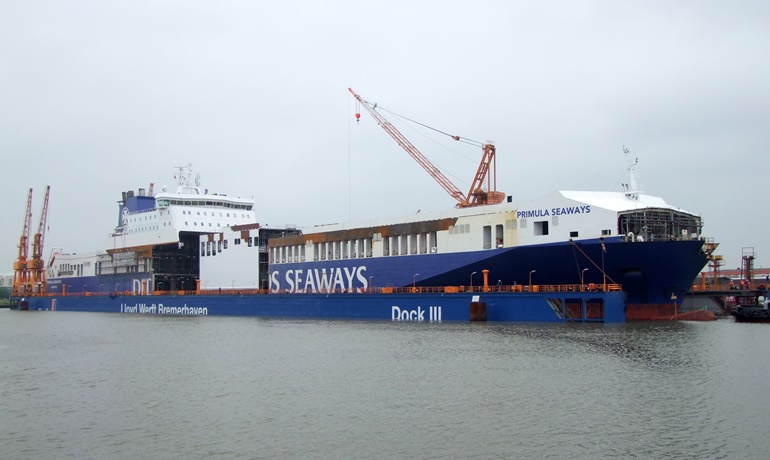News in pictures: PRIMULA SEAWAYS is being lengthened | Shippax