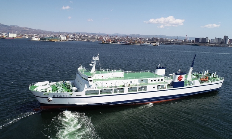 Seikan Ferry's new ro-pax, HAYABUSA II entered service | Shippax