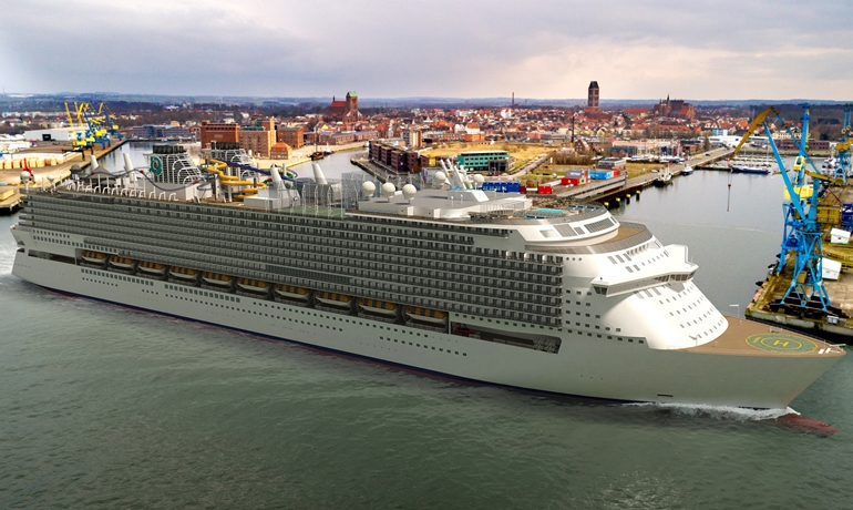 Steel cut for first Global-Class cruise ship | Shippax