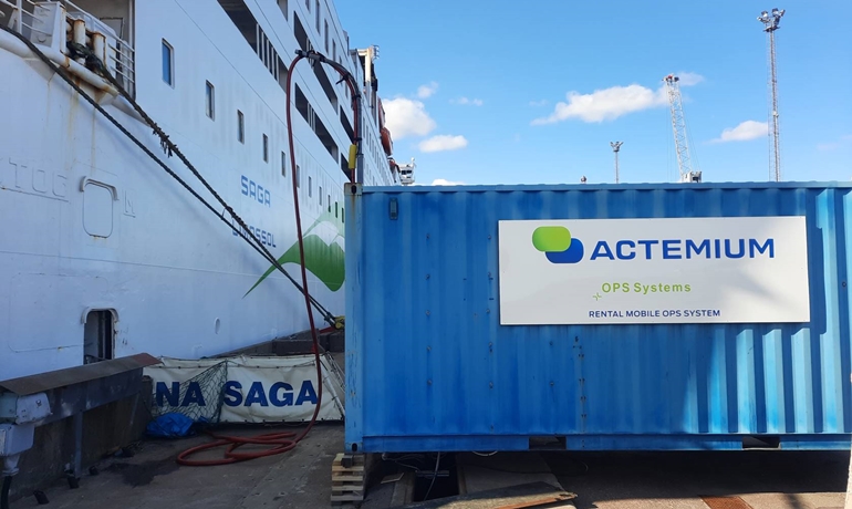 Port of Uddevalla and Actemium connect SAGA to shore power | Shippax