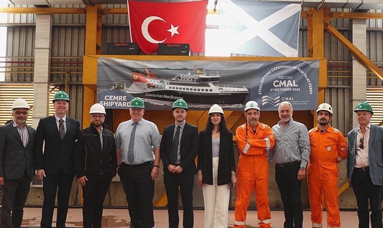 Steel cut marks the first major build milestone for CMAL’s Islay ...