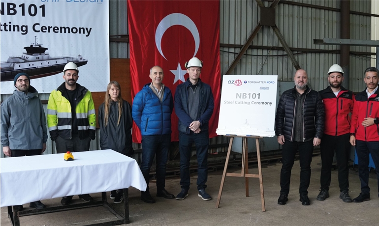 Steel cut ceremony held for Torghatten Nord’s first of two new electric ...