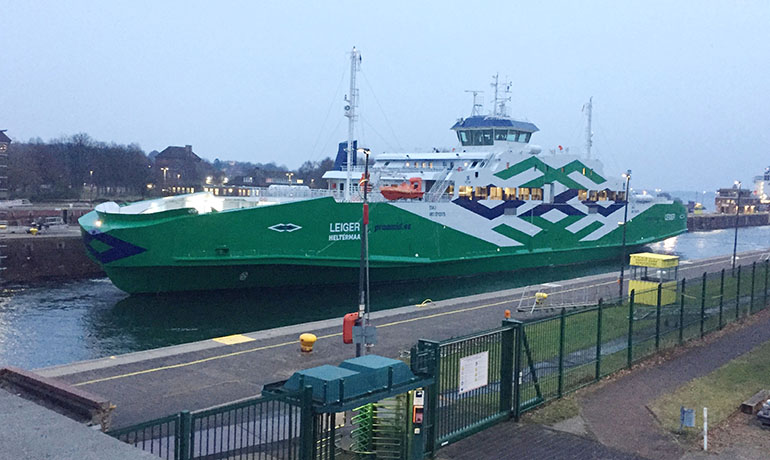 Ferry LEIGER entered the Baltic Sea | Shippax