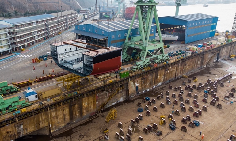 Keel laid for IOMSPC’s new ro-pax MANXMAN at South Korea’s Hyundai Mipo ...