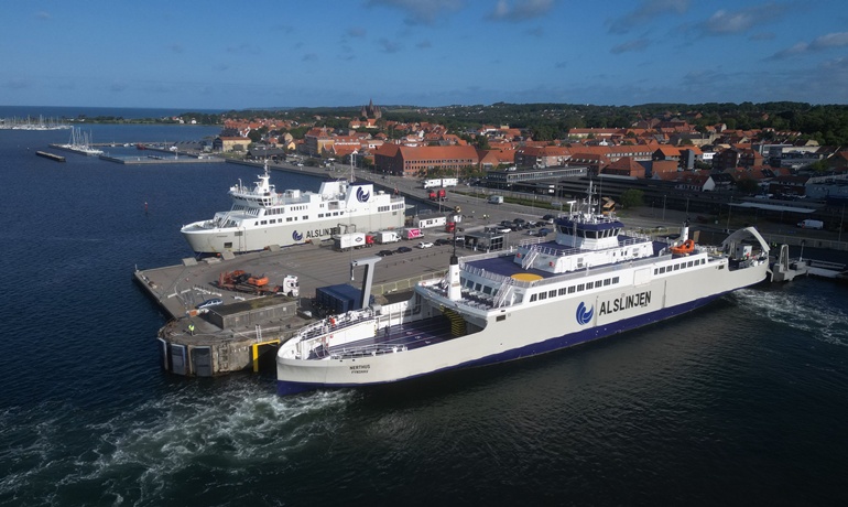 Molslinjen’s Electric Ferry NERTHUS Arrives in Kalundborg | Shippax